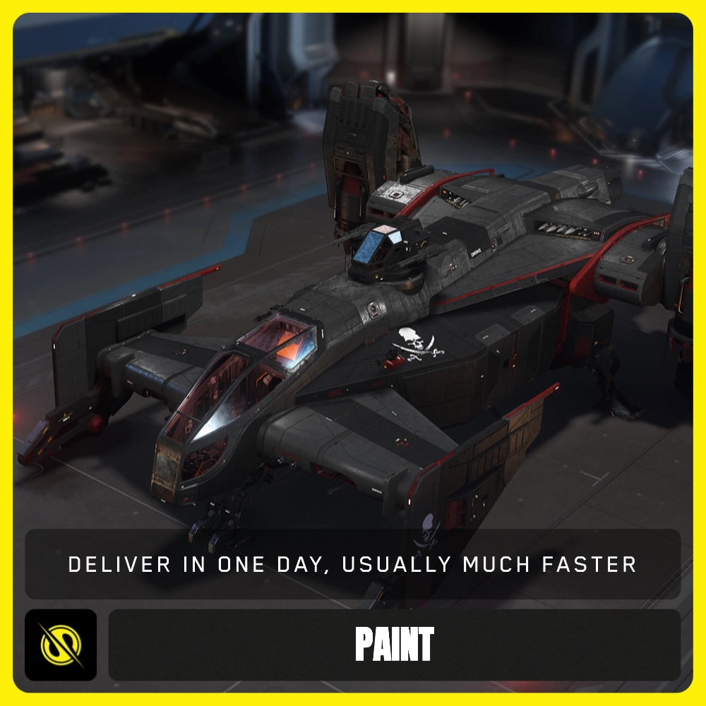 Cutlass Black - Skull and Crossbones Paint - Space Vendor